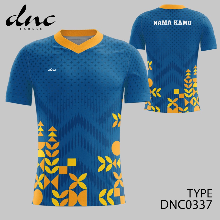 Jersey Futsal Badminton Running Sepeda MTB Gowes Versi Lengan Pendek Bahan Dry Fit Premium DNC ...
