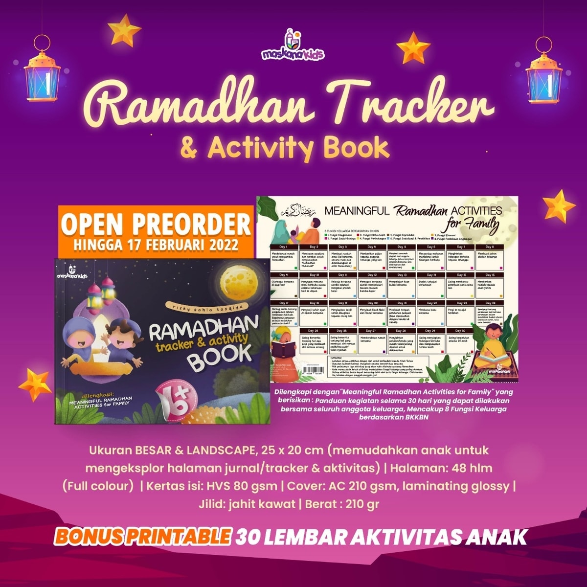 Ramadhan Tracker & Activity Book