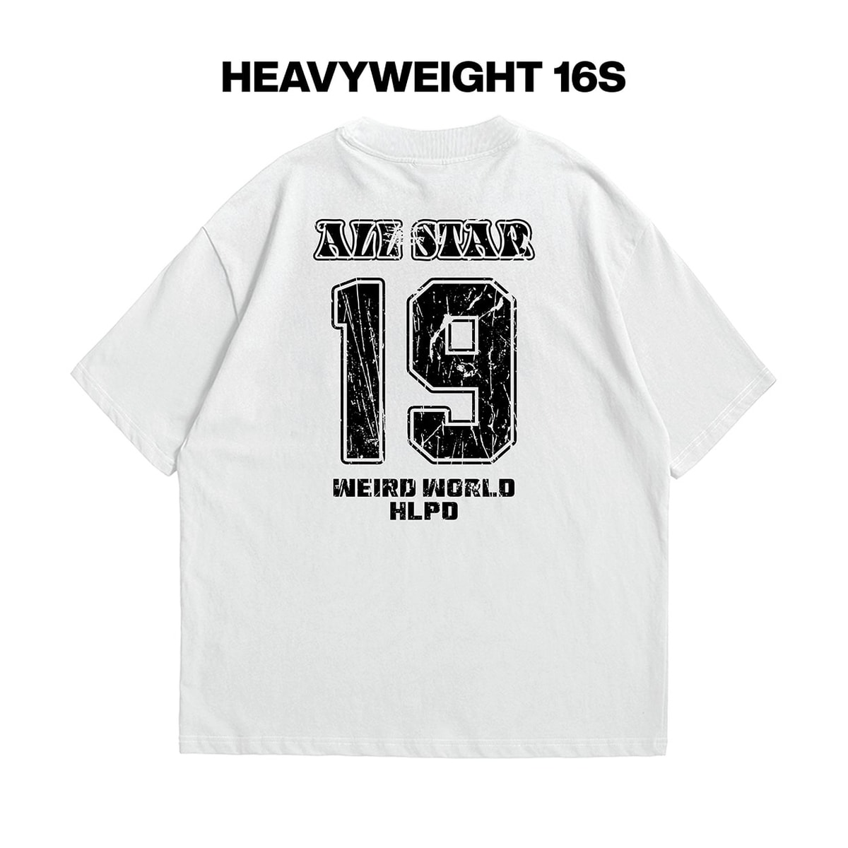 HLPD Weirdworld 16S Heavyweight Oversized Tee - Allstar