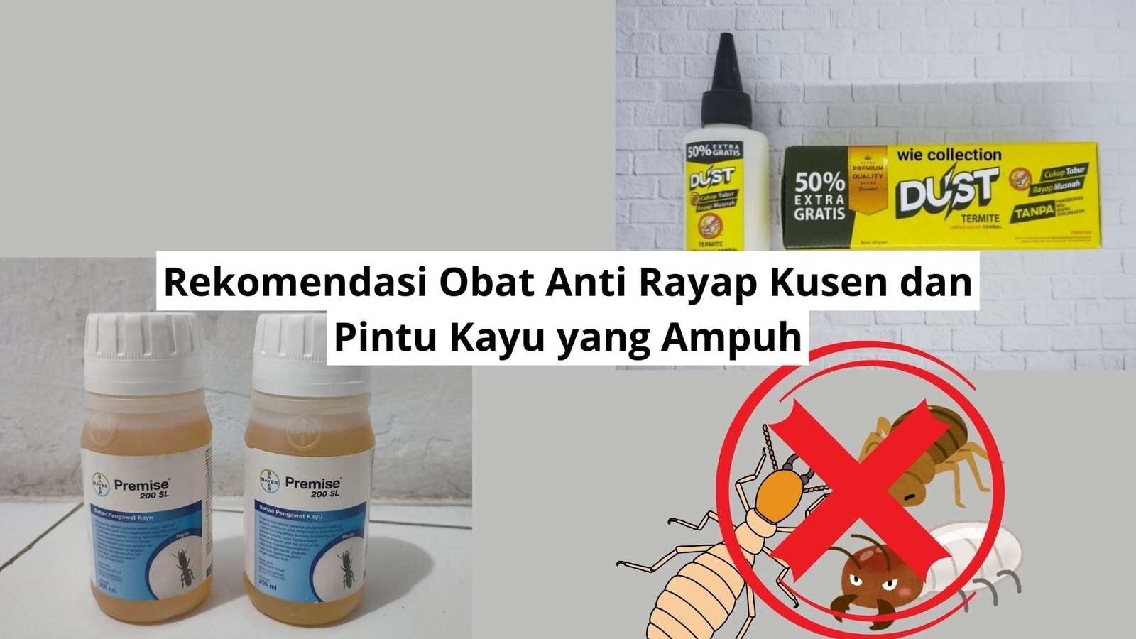 Rekomendasi Obat Anti Rayap Kusen dan Pintu Kayu yang Ampuh